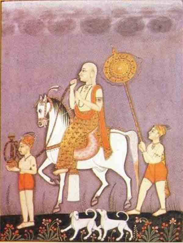 On the history trail: Chhatrapati Shahu Maharaj leaves the Mughal camp